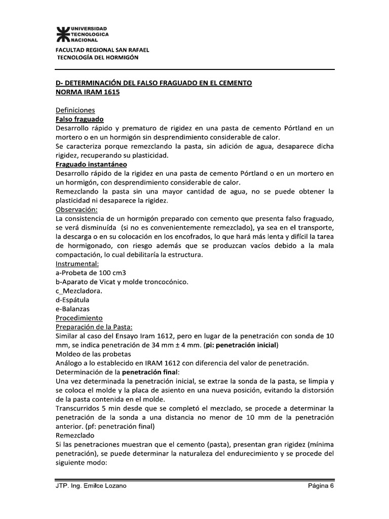 Iram 1615 (Falso Fraguado) | PDF