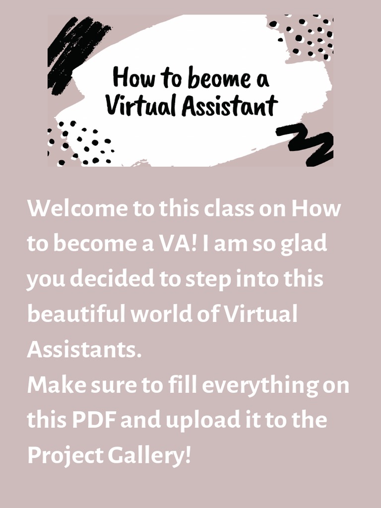 How to Become a Virtual Assistant | PDF