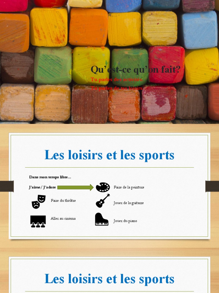 Activités et Loisirs à Pratiquer | PDF