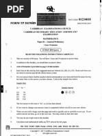 January 2020 Math CXC Paper 2 | PDF