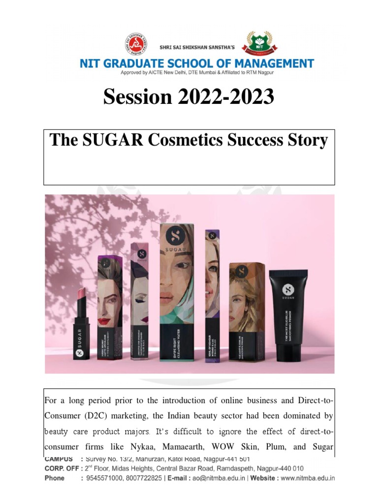Sugar Cosmetics: A Success Story | PDF | Cosmetics | Brand