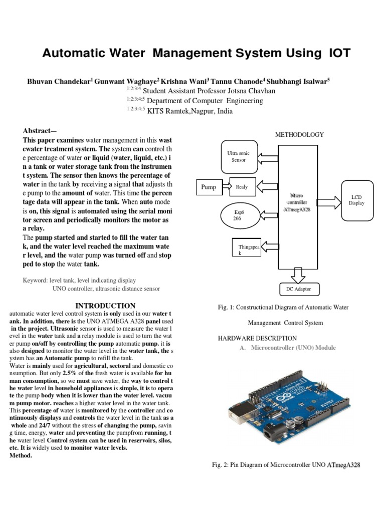 Programming microcontrolled based automatic water level sensing and controlling using Ardiuno ...