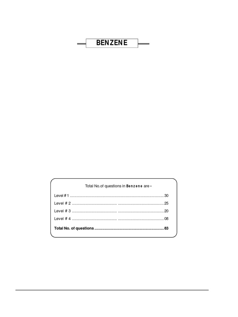 05 - Benzene (Level) Module-4 | PDF | Benzene | Chemical Reactions