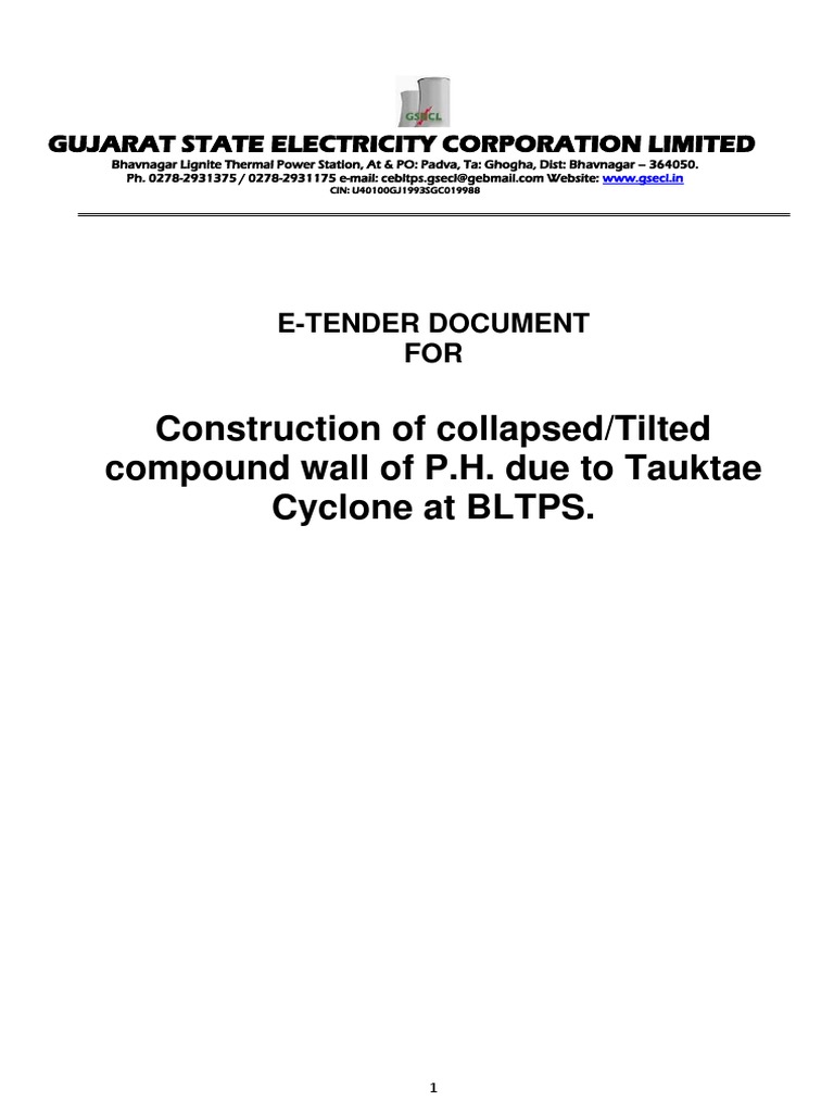 GSECL Tender | PDF | Specification (Technical Standard) | Value Added Tax