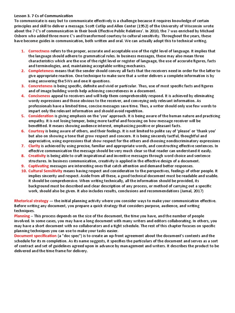 Lesson 3 | PDF | Communication | Information
