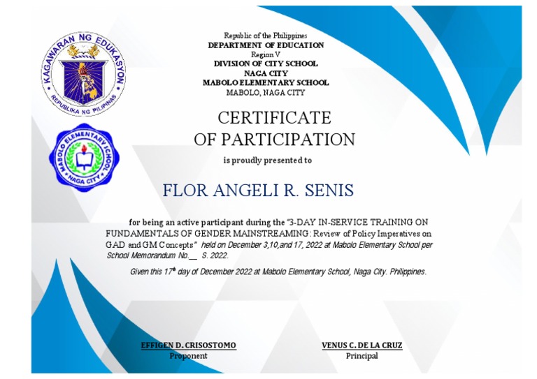 2 Certificate of Participation | PDF