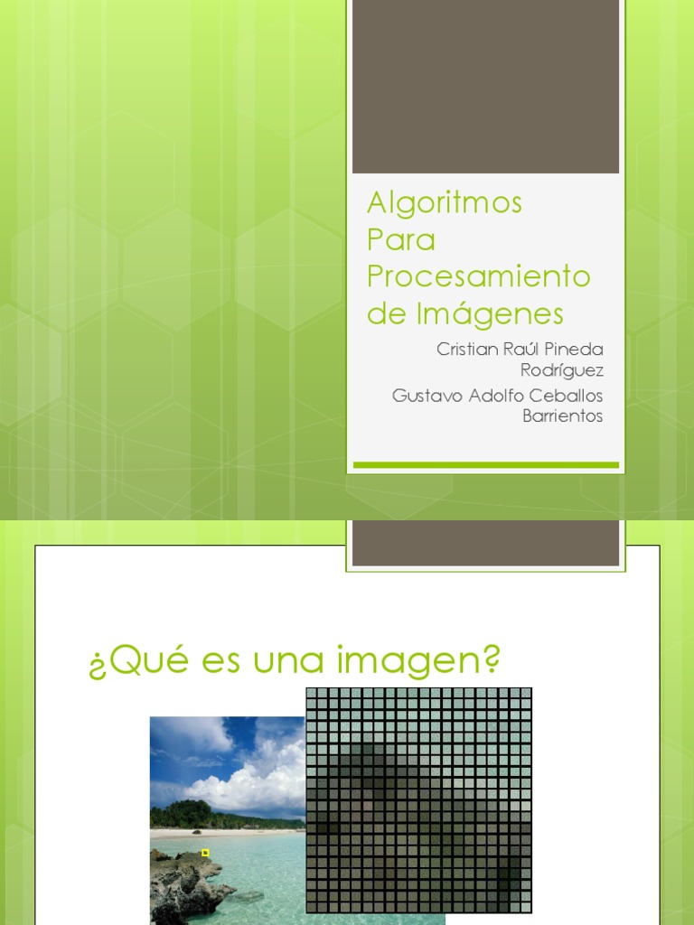 Algoritmos Procesamiento de Imagenes | PDF | Transformada de Fourier ...