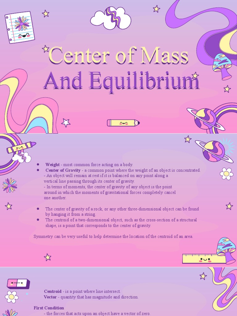Center of Mass and Equilibrium Explained | PDF