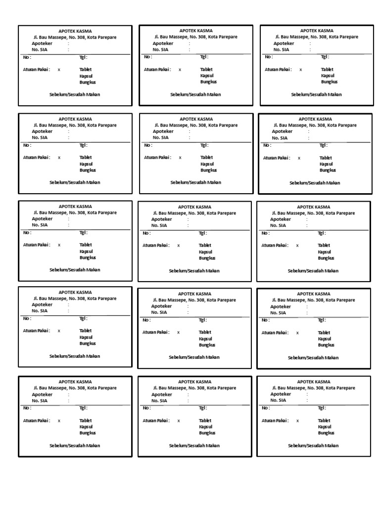 Etiket Putih Kering | PDF