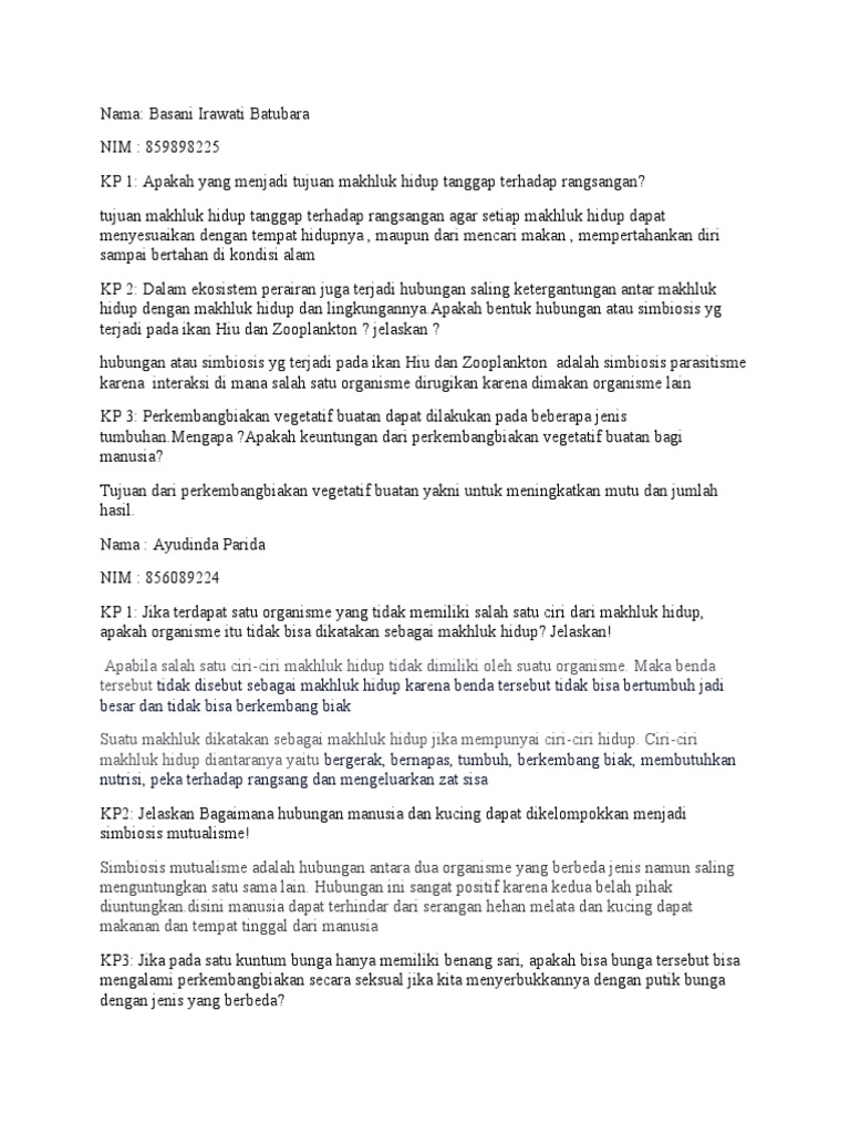 soal tugas kelompok ipa | PDF