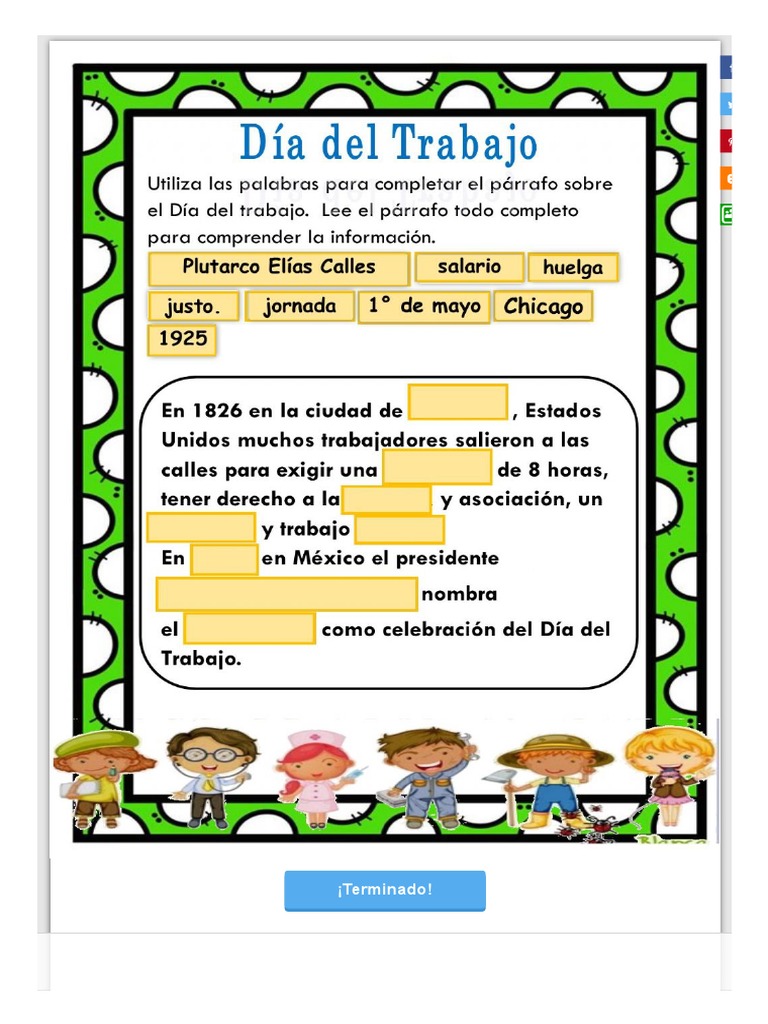 Ejercicio de Día Del Trabajo | PDF