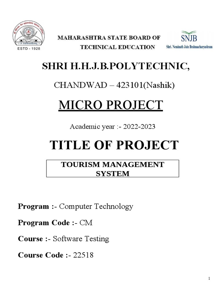 Micro Project | PDF