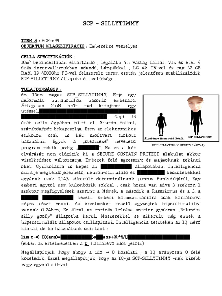 SCP Sillytimmy | PDF