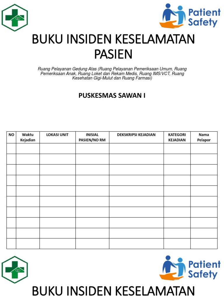 Buku Insiden Keselamatan Pasien Puskesmas | PDF | Sains & Matematika