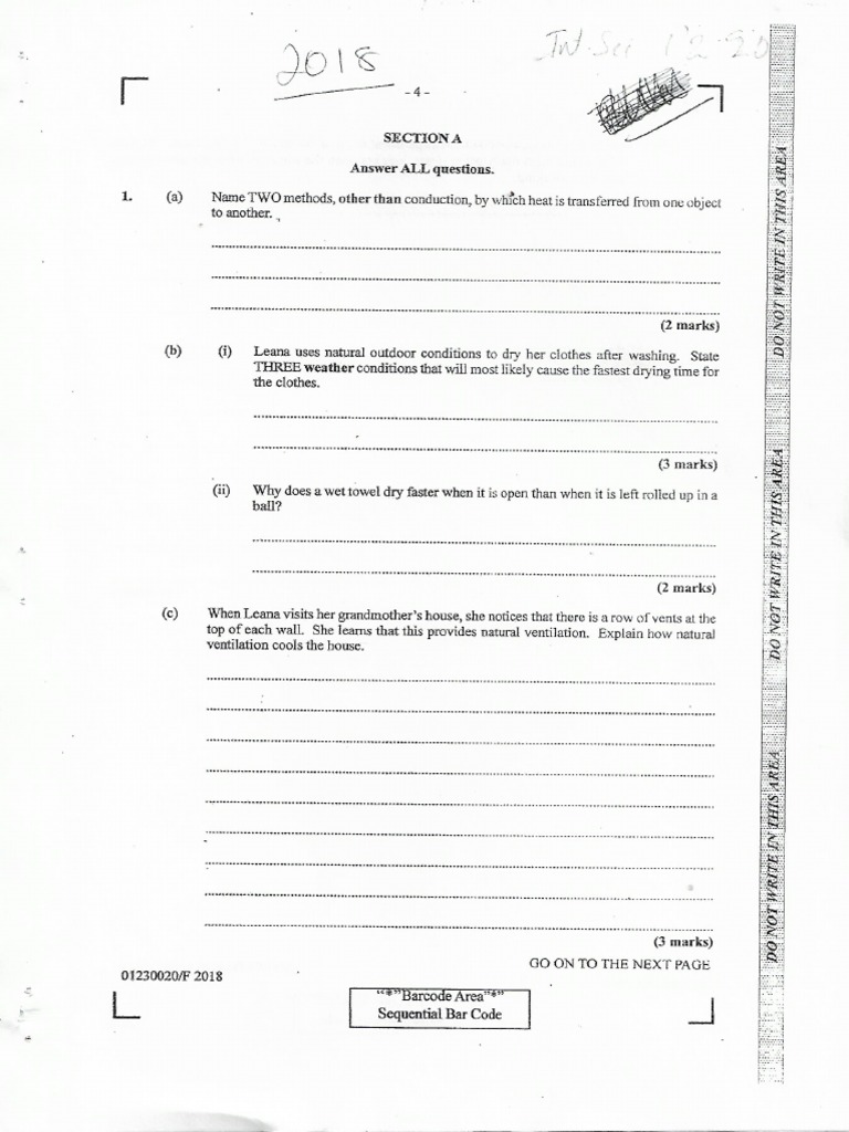 2018 Paper 2 - Int Sci | PDF