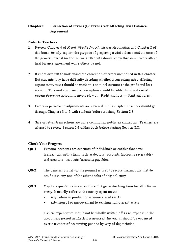 FA1 Chapter 8 Eng | PDF | Debits And Credits | Income Statement