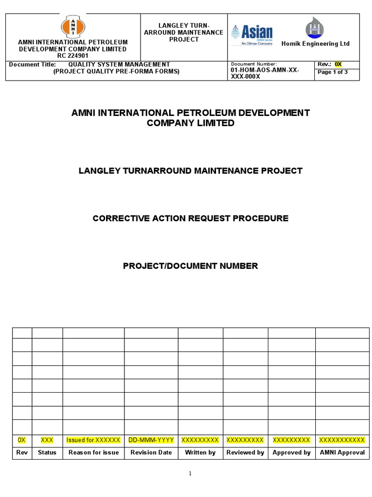 Quality Management Forms for Projects | PDF | Welding | Construction