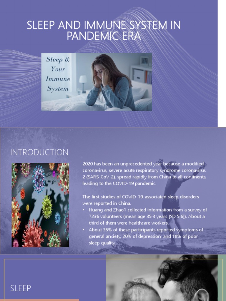 Sleep and Immune System in Pandemic Era | PDF | Mental Disorder | Sleep ...