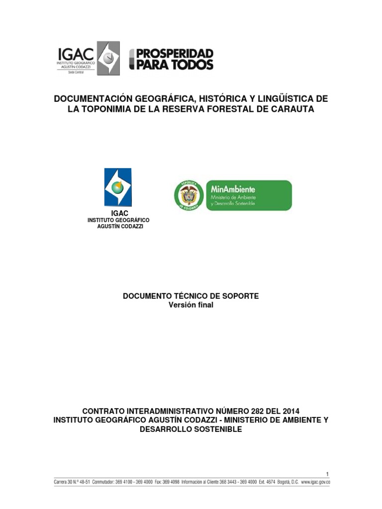 Informe Carauta Igac | PDF