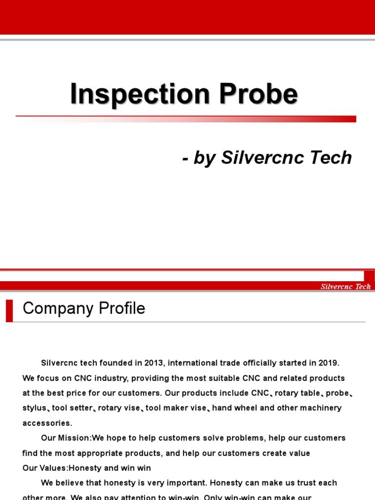 Silvercnc Probe Introduction | PDF | Machining | Measurement