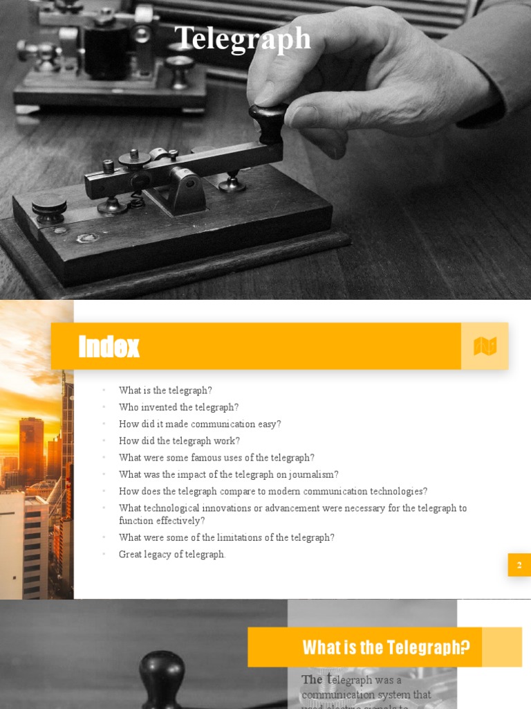 Telegraph | PDF | Telegraphy | Telecommunications