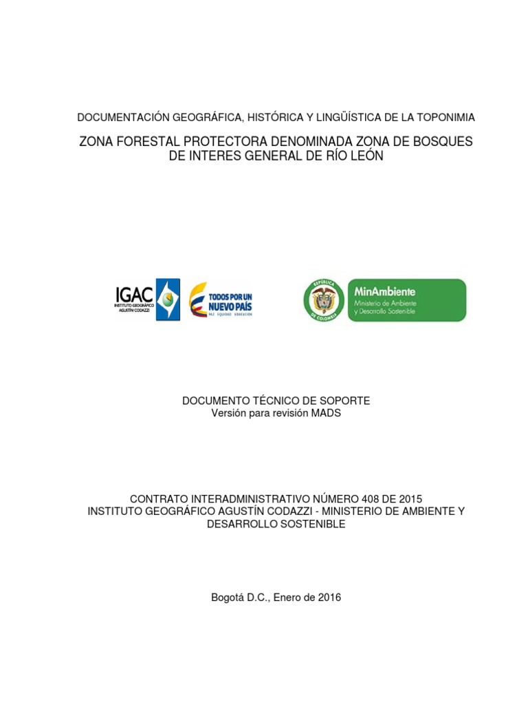Toponimia y Análisis de Río León | PDF | Colombia | Ciencias de la Tierra