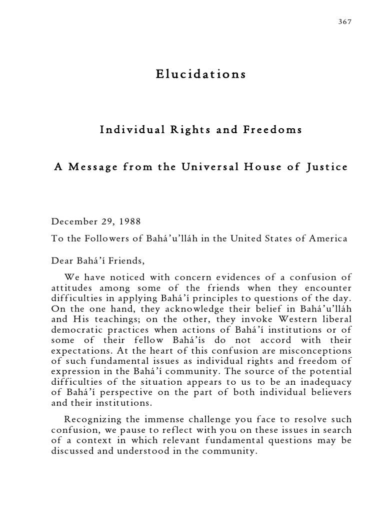 Individual Rights and Freedoms | PDF | Social Science
