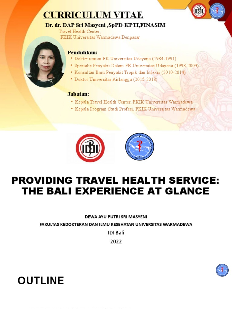 Materi DR - Dr. DAP Sri Masyeni, SPPD, K-PTI, FINASIM - Medical Tourism 2022 (Repaired) | PDF ...