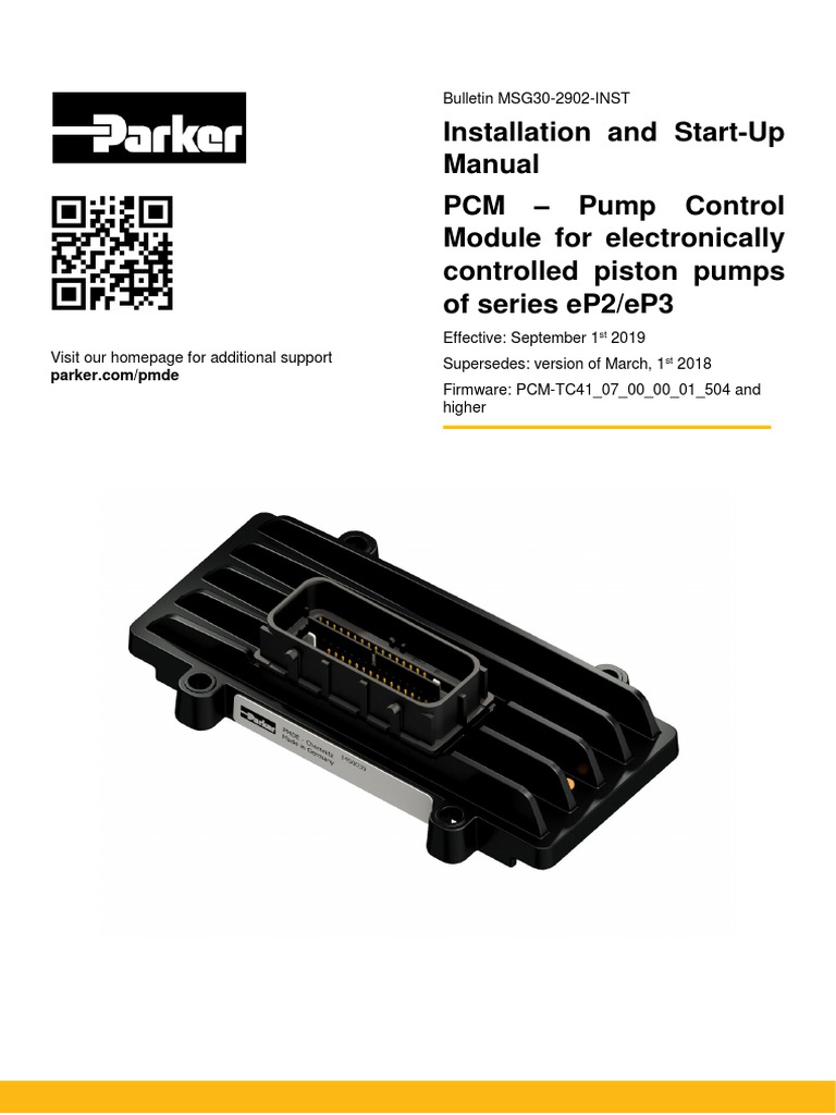 Parker Installationsanleitung PCM Modul Ep2 Ep3 MSG30 2902 INST EN 2019 ...