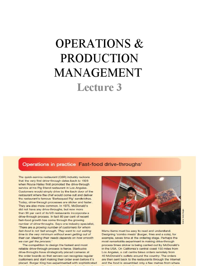 Operations & Production Management | PDF | Information | Design
