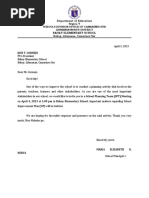 Letter For Hrpta Meeting | PDF