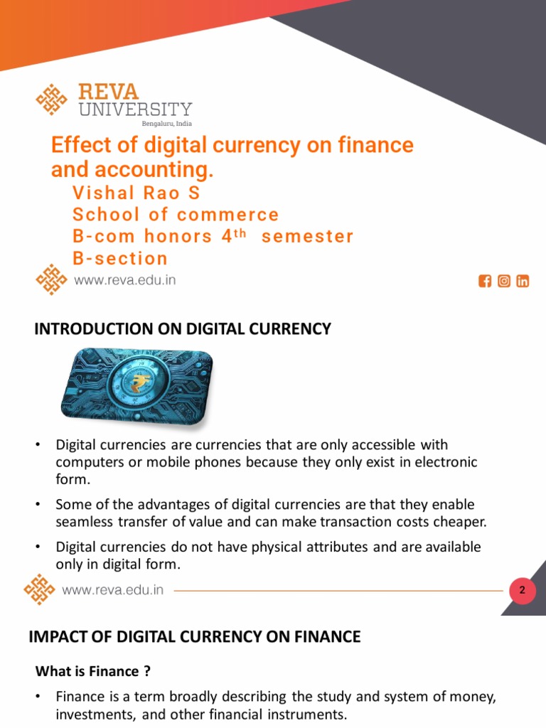 Impact of Digital Currency on Finance | PDF | Accounting | Currency