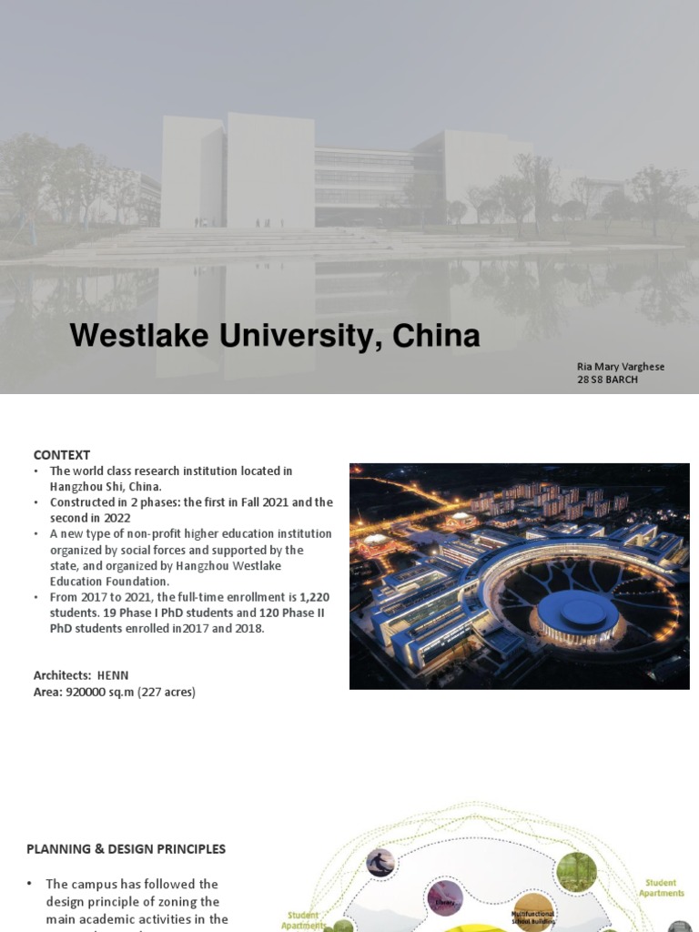 Westlake University's Three Ring Campus Design | PDF