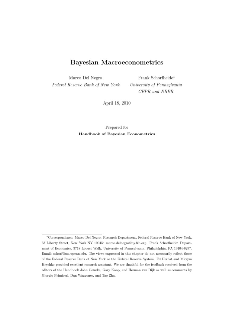 Bayesian Macro | PDF | Vector Autoregression | Time Series