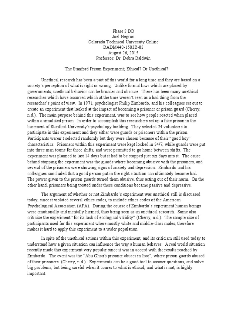 Research and Design Phase 2 DB | PDF | Psychology | Social Psychology