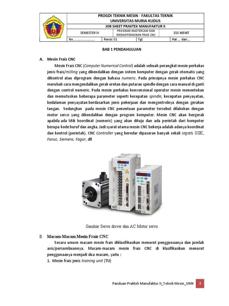B. Modul Praktek Manufaktur II | PDF