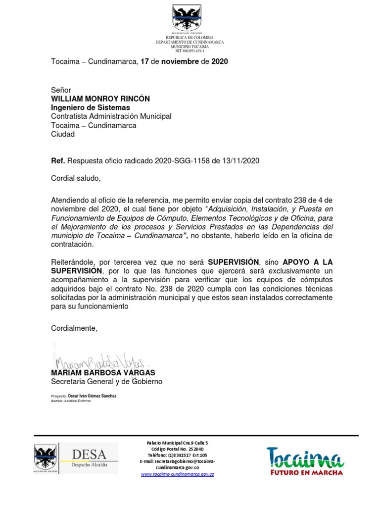 Oficio William - 3 | PDF