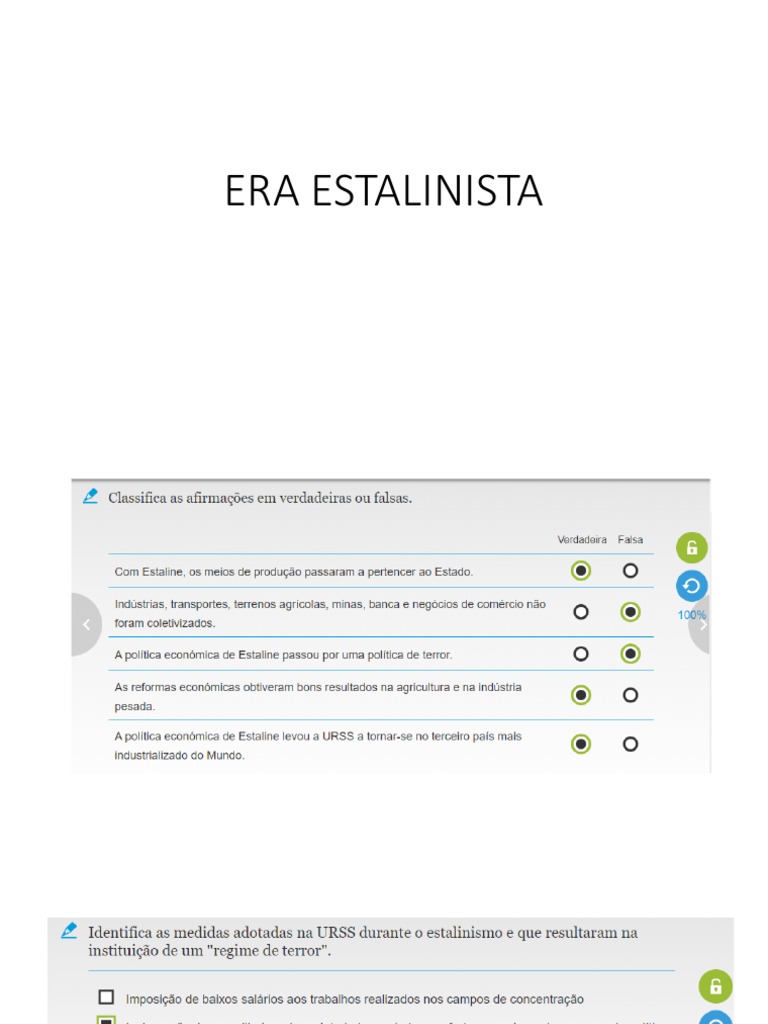 Escola Virtual Era Estalinista | PDF