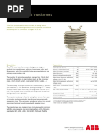 Indoor Supporting Current Transformers: TPU 4x.xx | PDF | Transformer ...