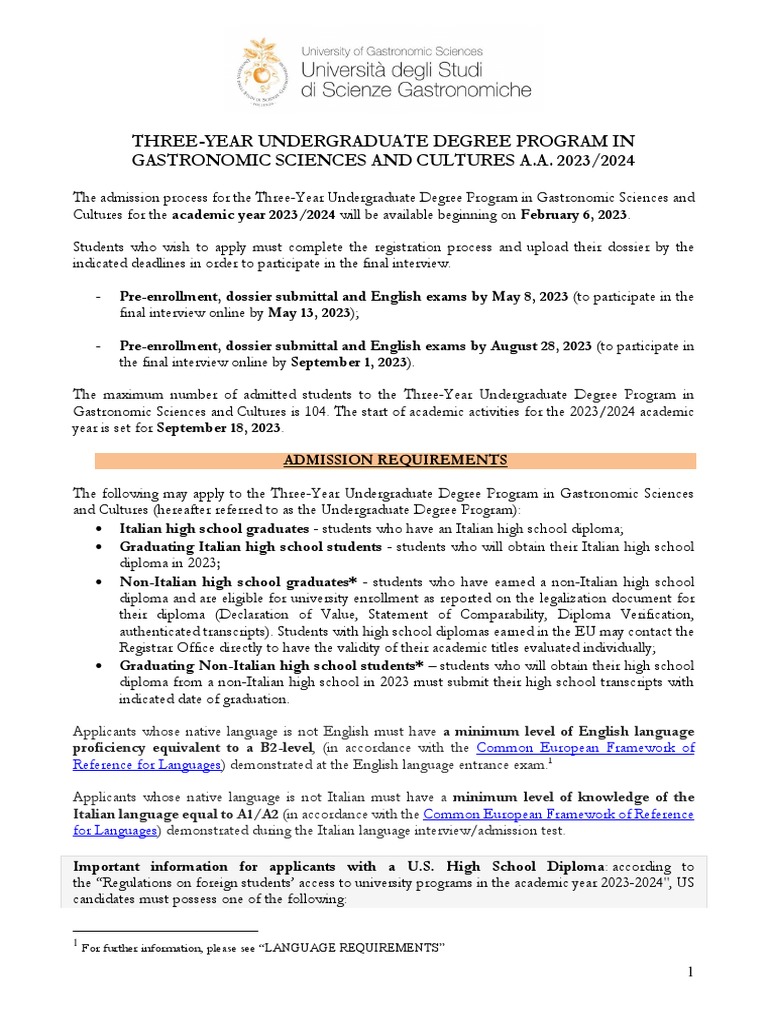 procedure-ammissione-LT 2023 2024 ENG | PDF | University And College ...