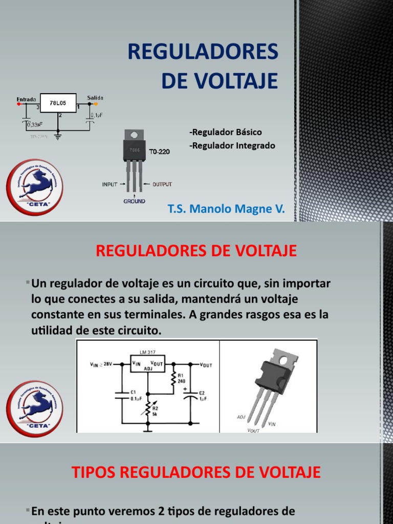 1.reguladores de Voltaje | PDF