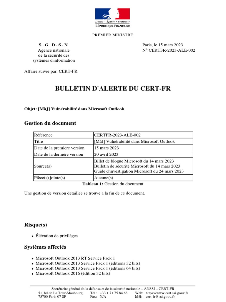 Certfr 2023 Ale 002 | PDF