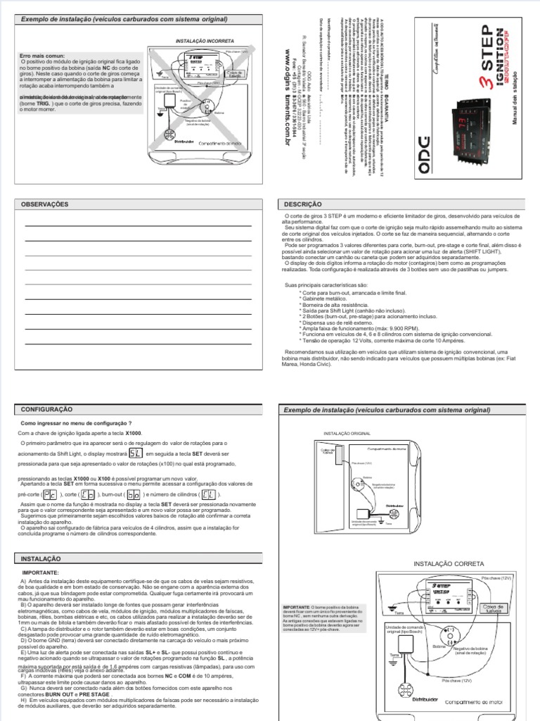 Manual-3-Step-Odg Antiga | Download grátis PDF | Eletricidade | Bens manufaturados