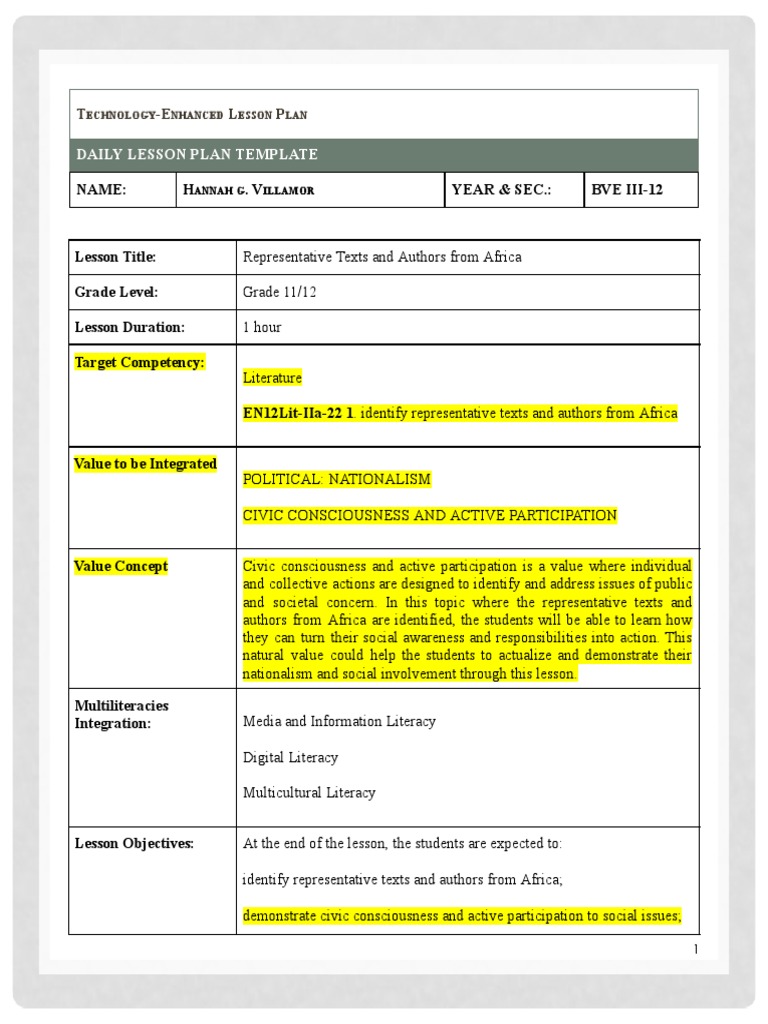 19 Villamor Civic Consciousness and Active Participation 21st Century ...