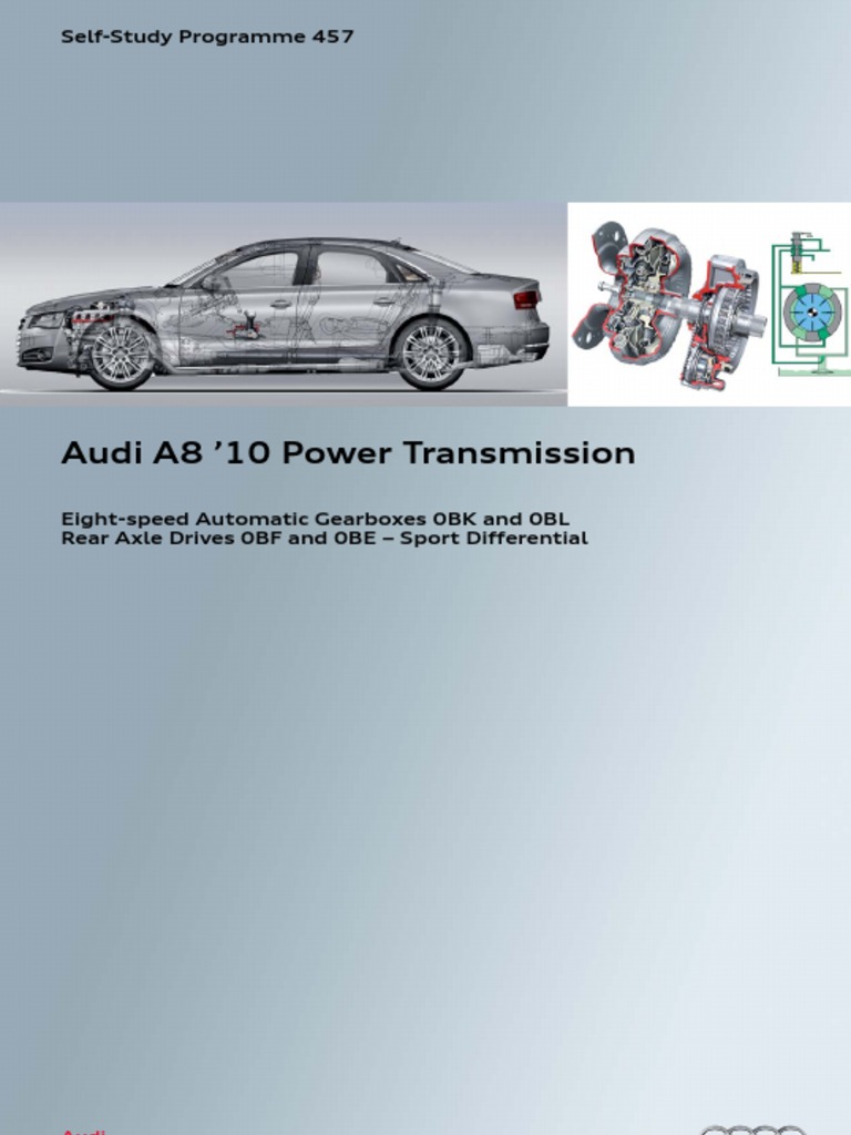 ASSP0045720-Nr 457 Audi A8 '10 Power Transmission | PDF | Automatic ...