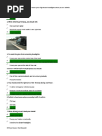 DMV Cheat Sheet | PDF | Traffic | Truck Driver