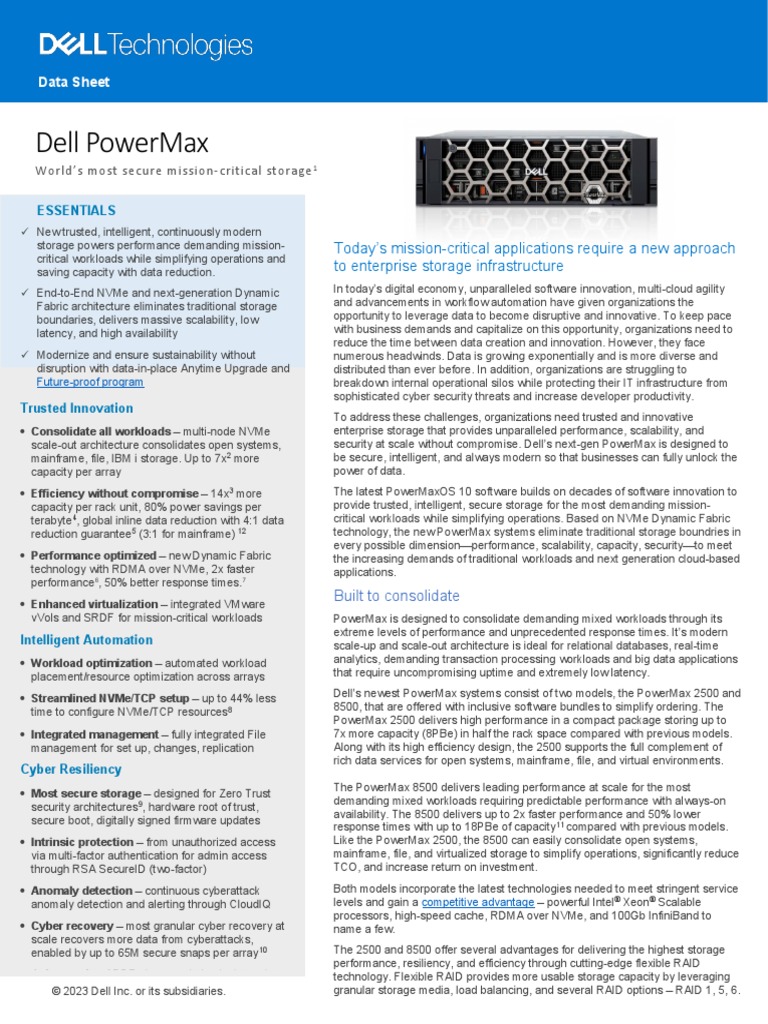 Powermax 2500 8500 Data Sheet | PDF | Security | Computer Security