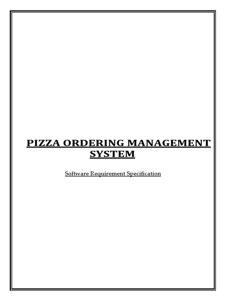Online Pizza Ordering System Overview | PDF | Databases | World Wide Web