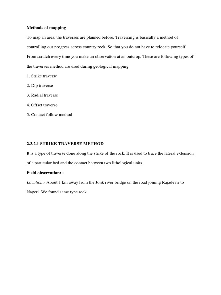 Methods of Mapping | PDF | Petrology | Earth Sciences
