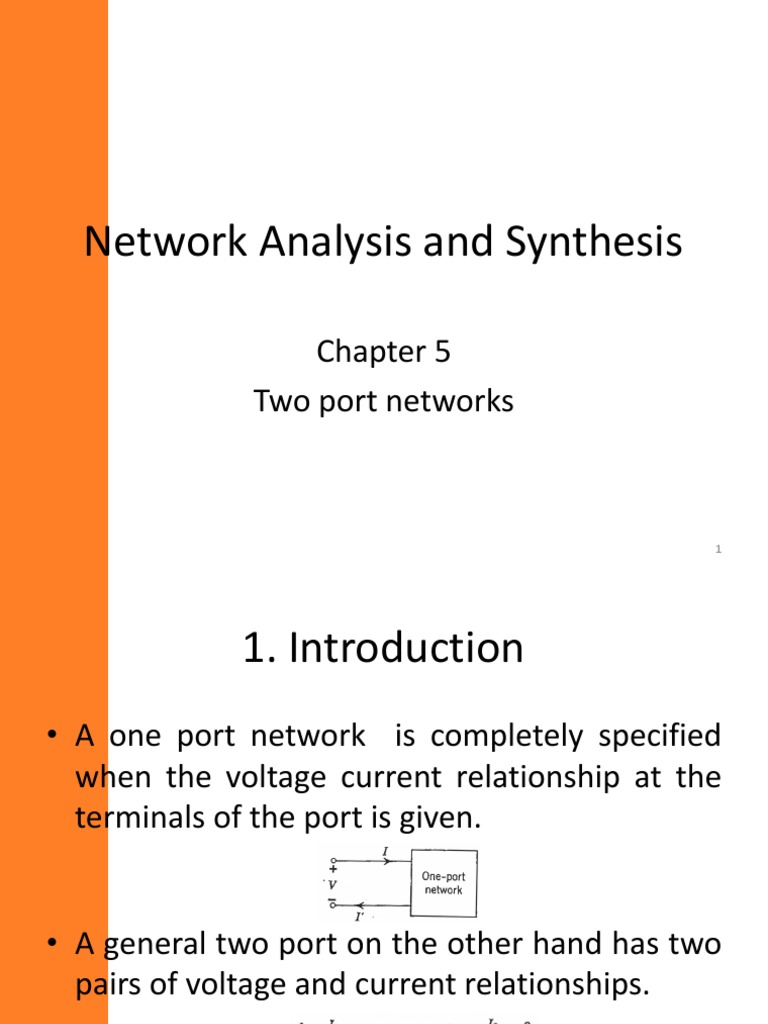 Network Analysis and Synthesis: Two Port Networks | PDF | Electrical Impedance | Computer Science